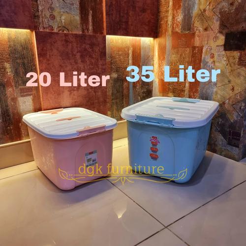 Jual Kontainer Container Box Kotak Penyimpanan Bertutup Pastel 20 35 ...