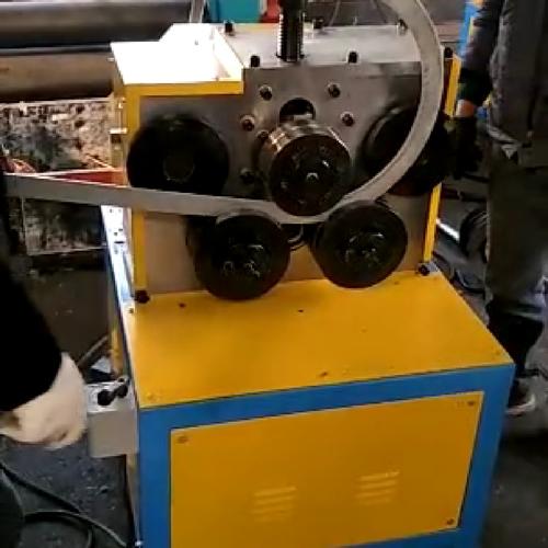 Jual mesin tekuk bending BRACKET plat strip BESI SIKU flange besi bulat ...