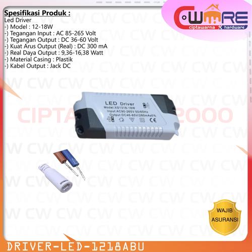 Jual Led Driver downlight lamp 12-18 watt Driver lampu panel led DC ...
