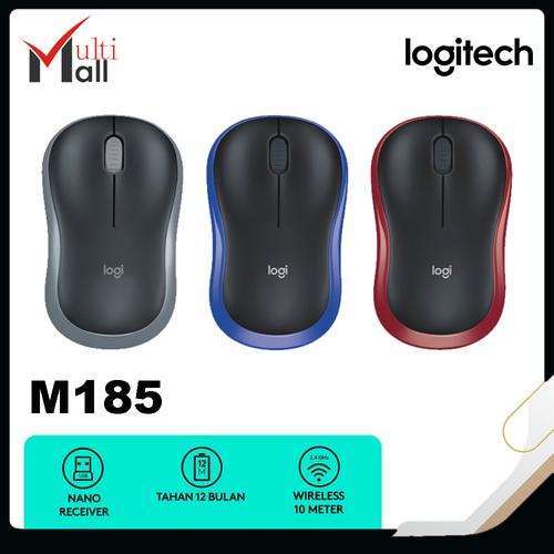 Jual Logitech M185 Mouse Wireless - Abu-abu - Kota Surabaya - Multimall | Tokopedia