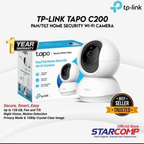 Jual TP-LINK Tapo C200 Pan/Tilt Home Security WiFi Kamera IP Camera ...