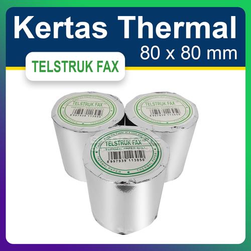 Jual KERTAS THERMAL TELSTRUK FAX UKURAN 80X80MM / 80X80 / 80 X 80 MM ...