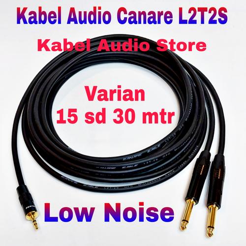 Jual Kabel 1Jack Mini Stereo 3,5mm to 2 Akai mono 6,5mm 1 mtr - 20 MTR ...