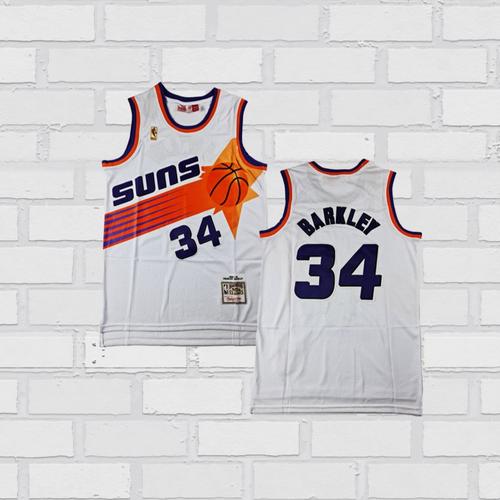 Jual Baju Jersey Basket Classic NBA Charles Barkley Phoenix Suns Putih ...