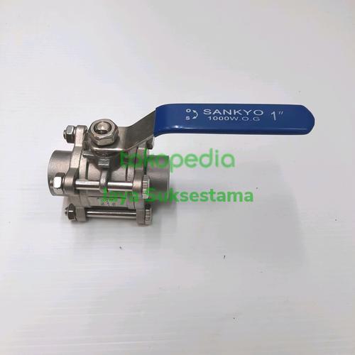 Jual Ball Valve 3pc Socket Weld 1 1/2" inch Sankyo / Ball Valve SW Las ...