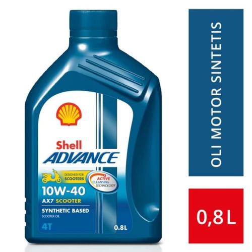 Jual Oli Shell Advance AX7/AX 7 MATIC SCOOTER 10W40/10W-40 Api SN/MB (0 ...