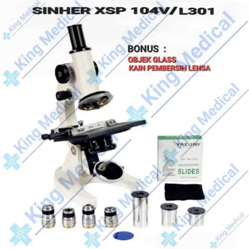 Jual Microscope/Mikroskop Biological Monokuler Monoculer L-301 L301 (1500X) - SINHER XSP 104V ...