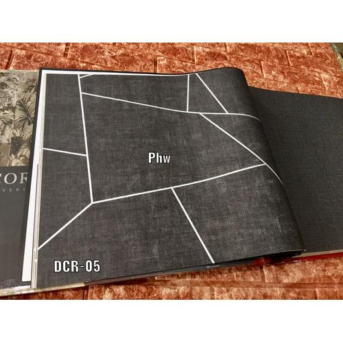 Jual Wallpaper Dinding Geometri Hitam Biru Abu Modern Art Decora - Dcr ...