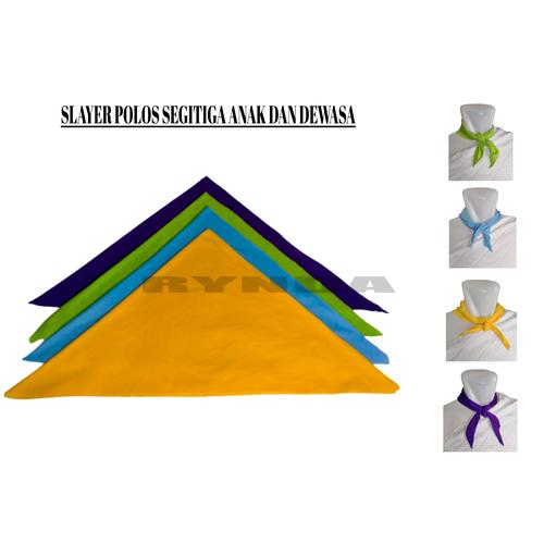 Jual SYAL KAIN SLAYER POLOS SYAL SEGITIGA BANDANA IKET SLAYER WARNA ...