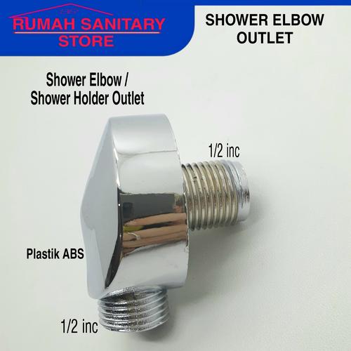 Jual Shower outlet wall Shower Elbow outlet sambungan pipa tembok bahan ...