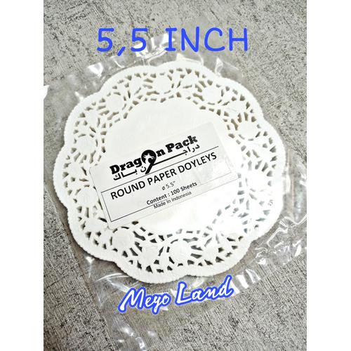 Jual Paper Kertas BULAT 5.5Inch Renda 100pcs Tatakan Toples Kue Alas ...