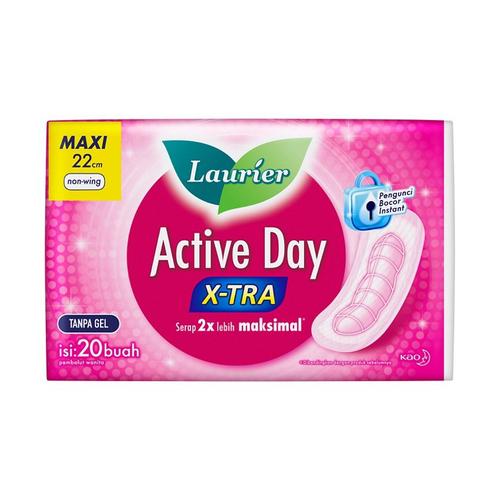 Jual PEMBALUT LAURIER ACTIVE DAY SUPER MAXI NON WING 20 - Kota Medan ...