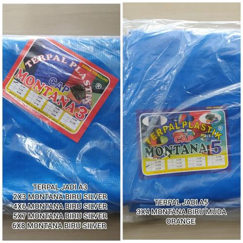 Jual Terpal jadi A3 Monaco 2x3 3x3 3x4 4x6 6x8 Biru Oren Silver - Biru ...