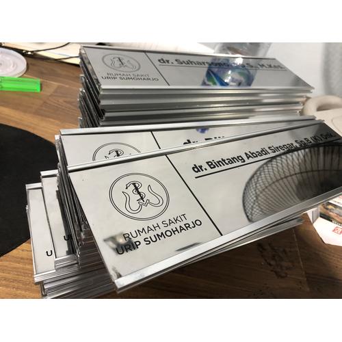 Jual Custom Papan Nama Ruangan Stainless Lepas Pasang | Wall Plate ...