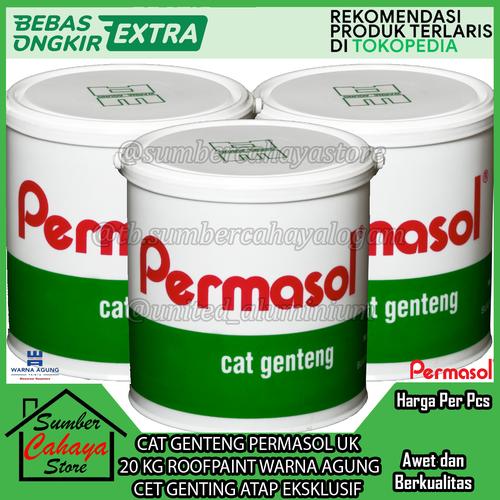 Promo CET GENTING ATAP TANAH LIAT BETON CAT GENTENG PERMASOL 20 KG ...