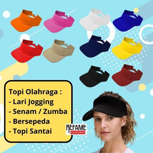 Promo Topi Senam Aerobic Zumba Running Golf Tennis Sepeda Lari Jogging ...