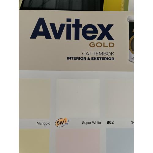 Jual Cat Tembok Avitex Gold 5kg Interior dan Eksterior - Super White ...