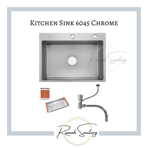 Jual KITCHEN SINK 60x45 STAINLESS SUS304 / BAK CUCI PIRING MINIMALIS ...