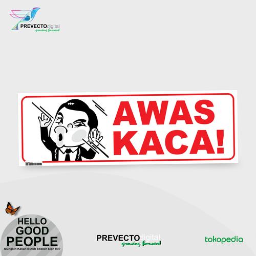 Jual Sticker Safety Sign Awas Kaca - 30x10cm - Jakarta Barat - prevecto ...