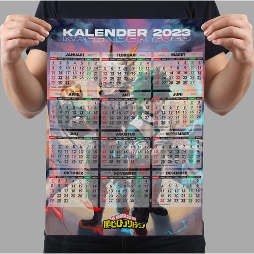 Jual Kalender Tahun 2023 Tema Anime ukuran A3 A4 - MHA, A4 - Jakarta ...