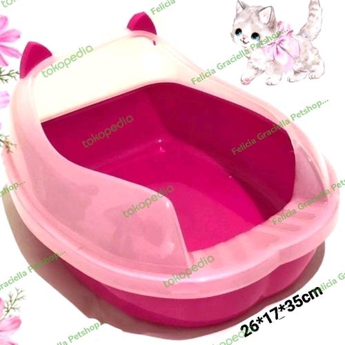Jual Tempat Poop pup kotoran Box pasir Hewan Kucing Tertutup samping ...