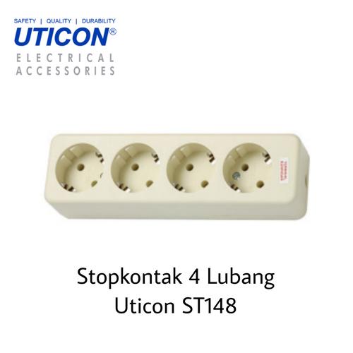 Jual STOP KONTAK UTICON 4 LUBANG ST-148 - Jakarta Barat - LED Lighting ...
