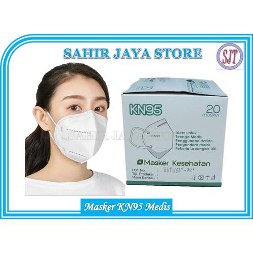Promo Masker Medis KN95 5Ply 1 Box isi 20 Pcs Masker Kesehatan KN95 Earloop - Harga 1 Pcs - Kota ...