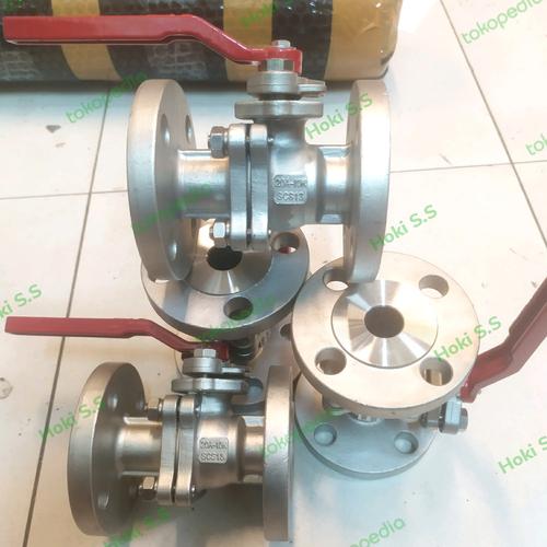 Jual Ball valve JIS 10K Stainless SS304 Flange 3/4" inch / DN 20 ...