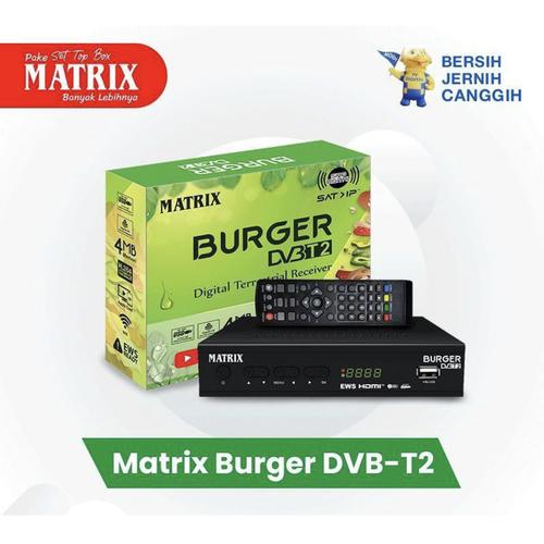 Jual MATRIX BURGER HIJAU Set Top Box STB Receiver Matrix DVB T2 HD ...