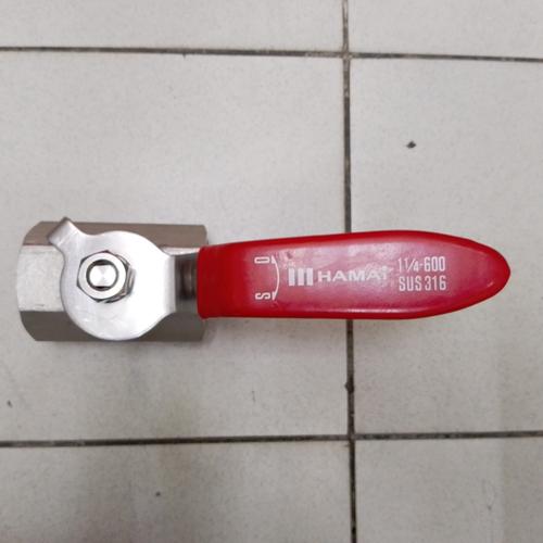 Jual BALL VALVE HAMAI 1 1/4 SS316 - Jakarta Barat - PRIMA TECHNICAL SYSTEM | Tokopedia