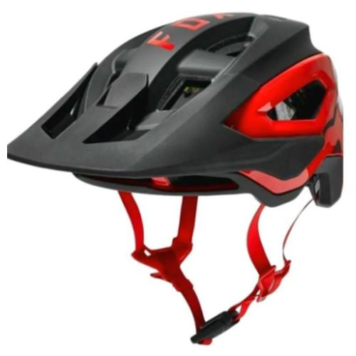 Promo FOX Helm Sepeda MTB Speed Frame Pro Mips Black Red Cycling Helmet ...