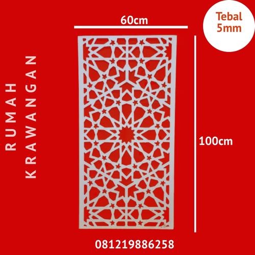 Jual Krawangan pvc board / foam board uk 60x100 tebal 5mm RK-007 ...