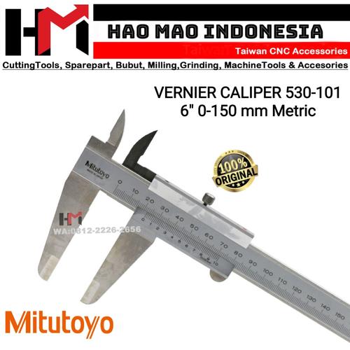 Jual MITUTOYO 530-101 SIGMAT / VERNIER CALIPER 6" (0-150MM) JANGKA ...