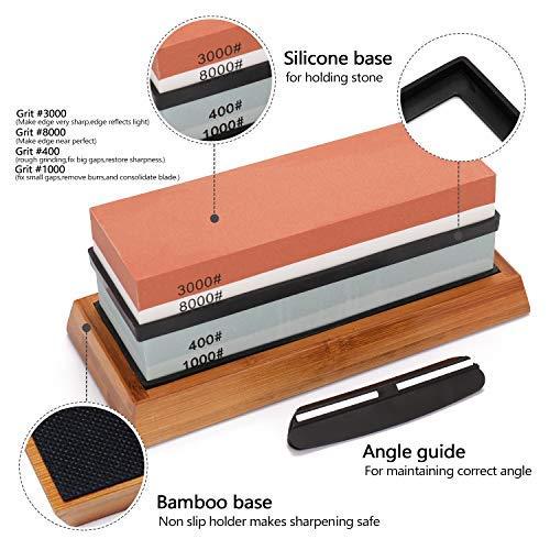Jual Batu Pengasah Pisau Sharpener 2 PCS 400/1000 3000/8000 Batu Asah ...