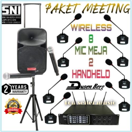 Jual PAKET MIC MEETING WIRELESS DUSENBERG 8MIC MEJA SOUND 2 MIC ...