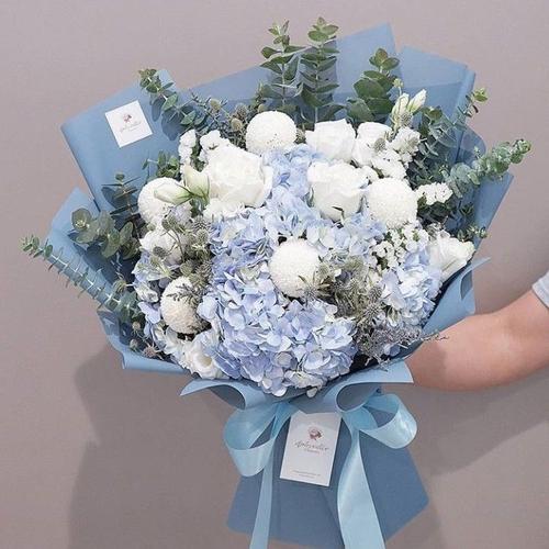Jual Hydrangea Bouquet Bucket Buket Bunga Wisuda Ultah Kado Fresh ...