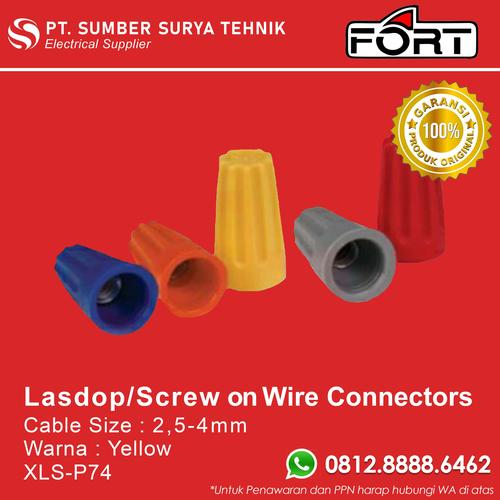 Jual Lasdop/Screw On Wire Connectors XLS-P74 2.5-4mm Yellow FORT ...