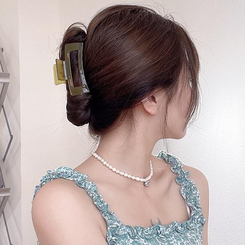 Promo Jedai Kotak Bolong 8.5cm Transparan - Jepit Rambut Korea Premium ...