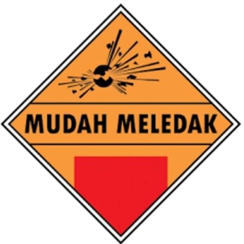 Jual STIKER VINYL RAMBU LIMBAH B3 15X15CM SIGN RAMBU K3 - MUDAH MELEDAK ...