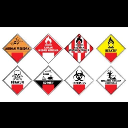 Jual STIKER VINYL RAMBU LIMBAH B3 15X15CM SIGN RAMBU K3 - MUDAH MELEDAK ...