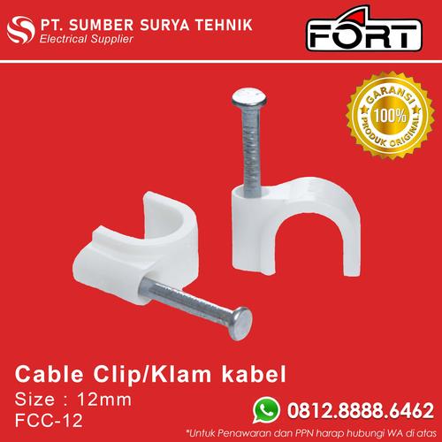 Jual Cable Clip/Klam kabel FCC-12 12mm FORT - Jakarta Pusat - Toko ...