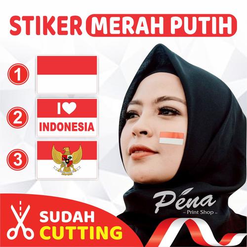 Jual Sticker Stiker 17 Agustus HUT RI / Stiker Pipi / Stiker Merah ...