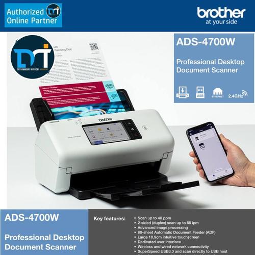 Promo Brother ADS 4700W - ADF Professional Desktop Document Scanner ...