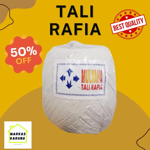 Jual Tali Rafia Berkualitas Super Berat 1 kg Panjang TOP Merah Putih ...