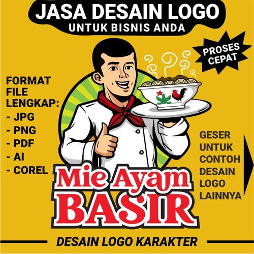 Jual design logo premium/khusus desain model karakter/logo mascot ...