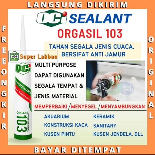 Jual sealant oci 103 lem sealant lem kaca lem aquarium - bening - Kota Bogor - Australia ...