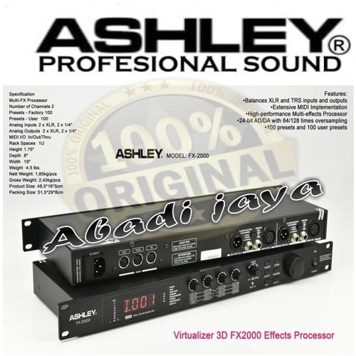 Jual virtualizer 3d fx 2000 effects processor ashley fx2000 original ...