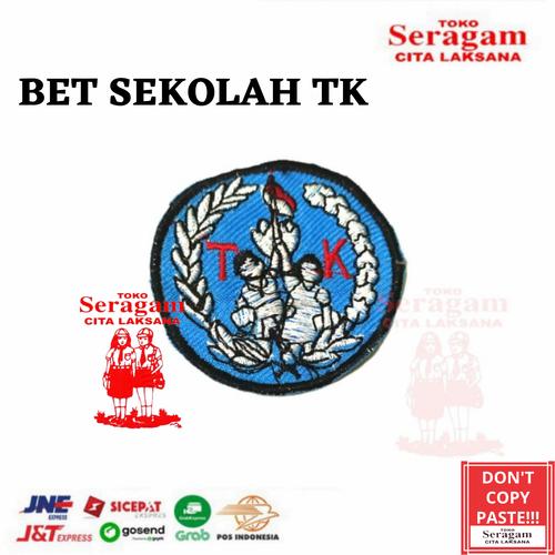Jual Bet / Badge / Emblem / Logo Bordir Sekolah TK Seragam Sekolah ...