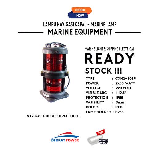 Jual Lampu Navigasi 6'' Double Deck Signal Light CXH2-101P 112.5° 65W ...