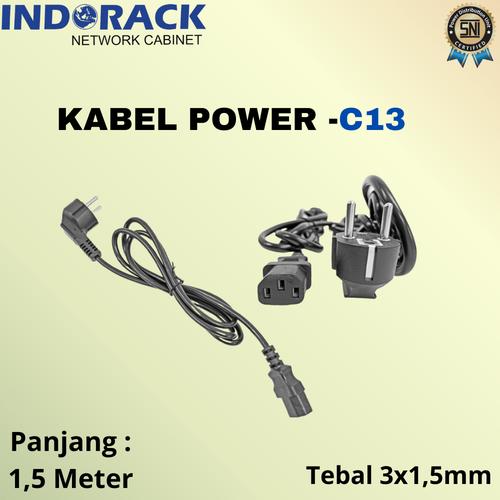 Jual KABEL POWER CORD UPS/ CPU MONITOR / PSU MINING AC 16A 1,5m - Kab ...